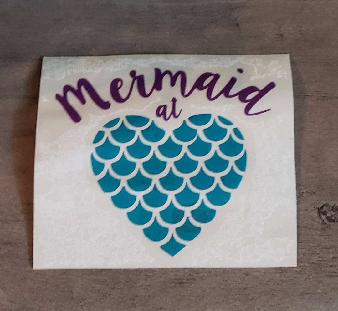 Mermaid at Heart Decal/mermaid Life Decal/mermaid Sticker/planner Decal ...