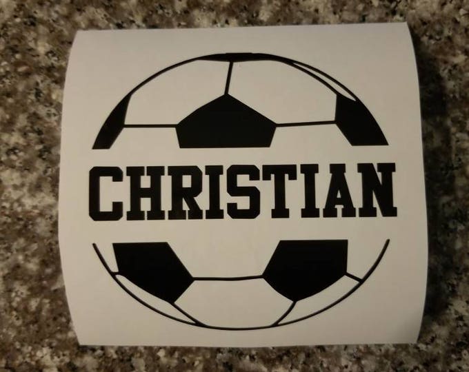 Custom Soccer Ball Decal Custom Soccer Decal Soccer Player Decal ...