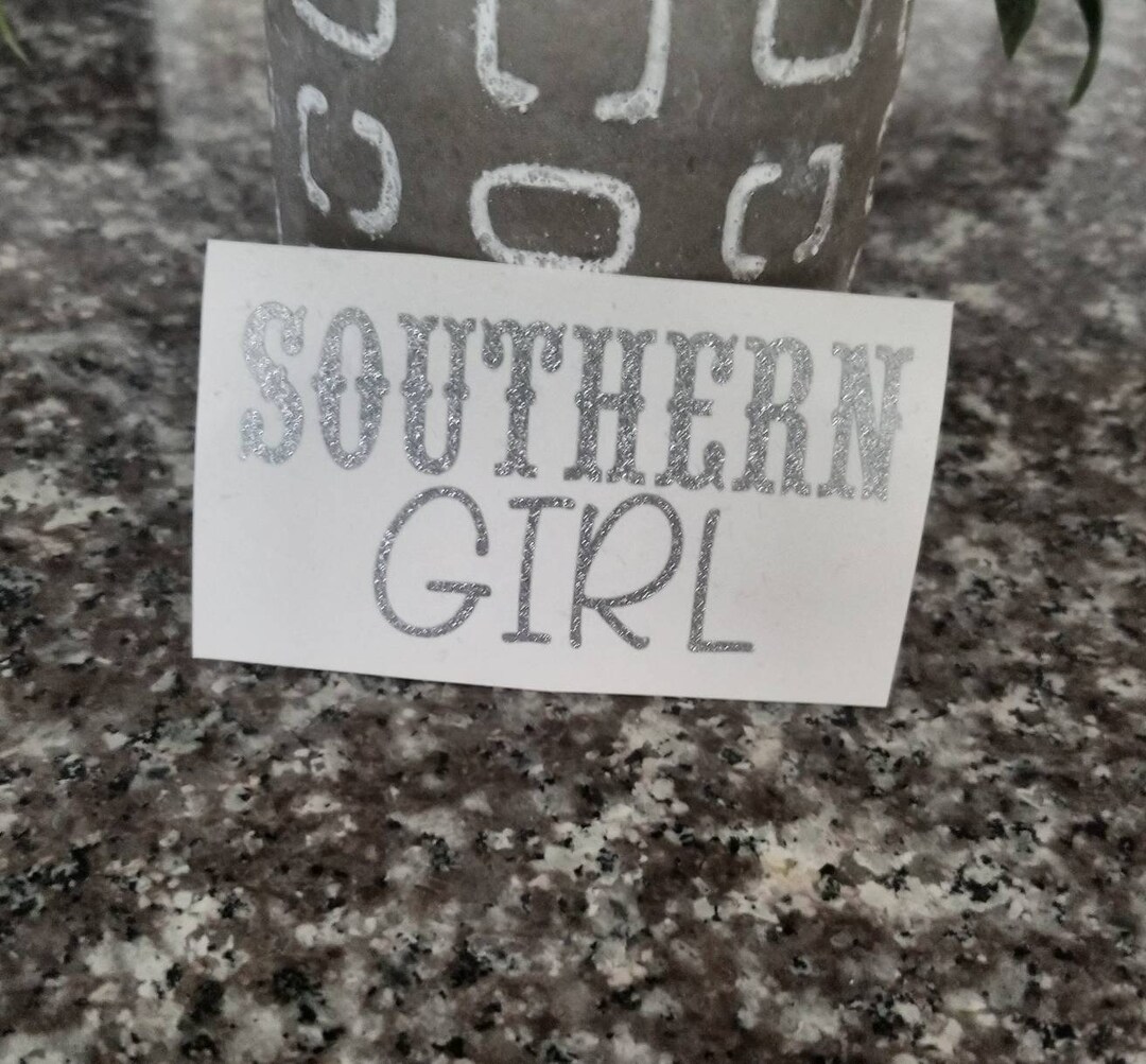 Southern Girl Decal/southern Roots Decal/southern Belle Decal/initial ...