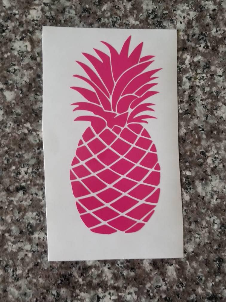 Pineapple Decal/Pineapple Sticker/Fruit Sticker/Cute Girl | Etsy