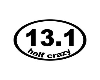 Half Marathon Car Decal, Running 26.2, 13.1, 10k, 5k, TRI Decal, TRI ...