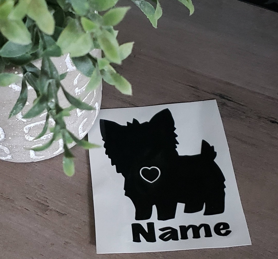 Yorkie Decal/yorkshire Terrier Sticker/dog Mama Decal/fur Mom Decal/car ...