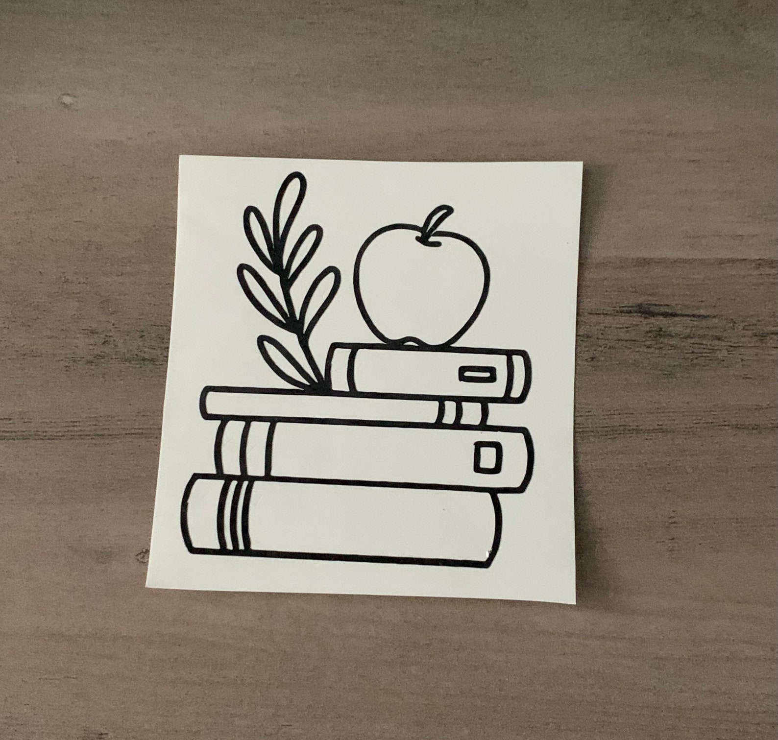 Bookworm Decal/teacher Decal/teacher Life Sticker/books - Etsy