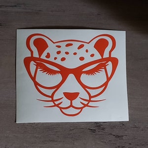Cheetah Decal/cheetah Sticker/animal Decal/trendy Decal/yeti Decal/mug ...