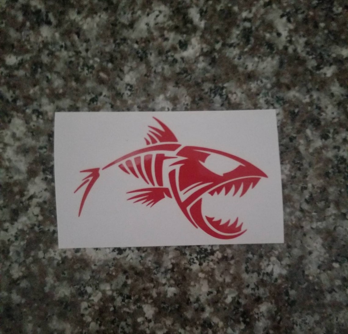 Bone Fish Decal/fish Decal/fishing Decal/dad Sticker/grandpa - Etsy