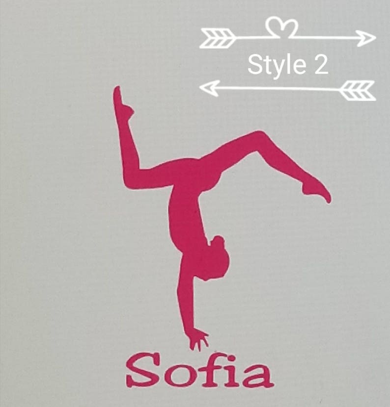 Custom Gymnastics Decal/gymnastics Sticker/tumbling - Etsy