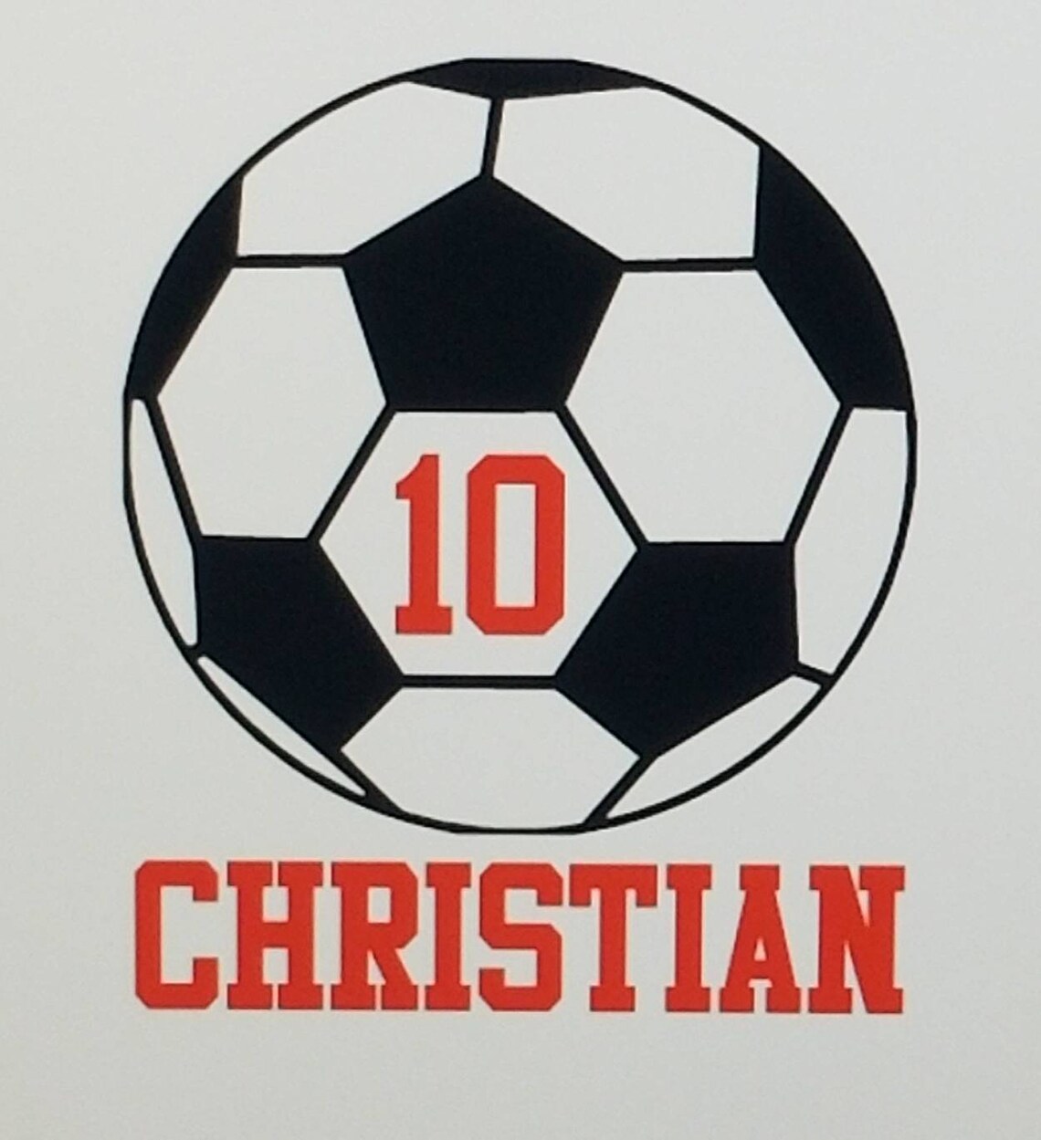 Personalized Soccer Ball Decal/custom Soccer Ball Decal/sport | Etsy