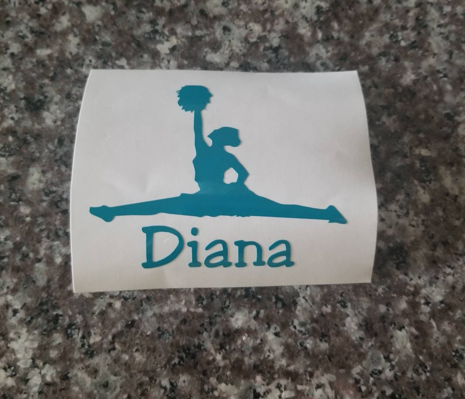 Cheer Decal/Personalized Cheerleader Decal/Cheerleader | Etsy
