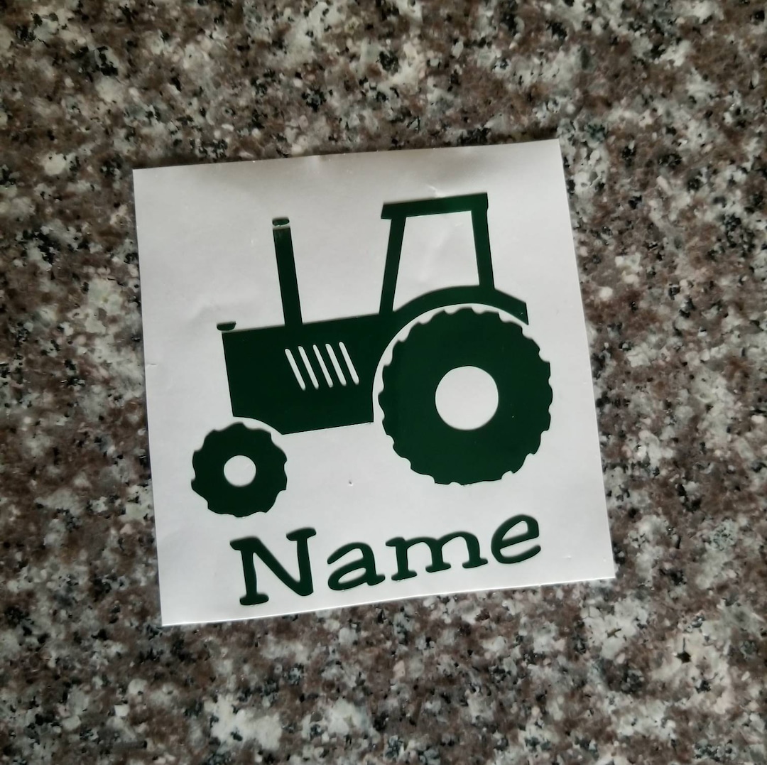 Personalized Tractor Decal/tractor Sticker/decal for Kids/car Decal ...