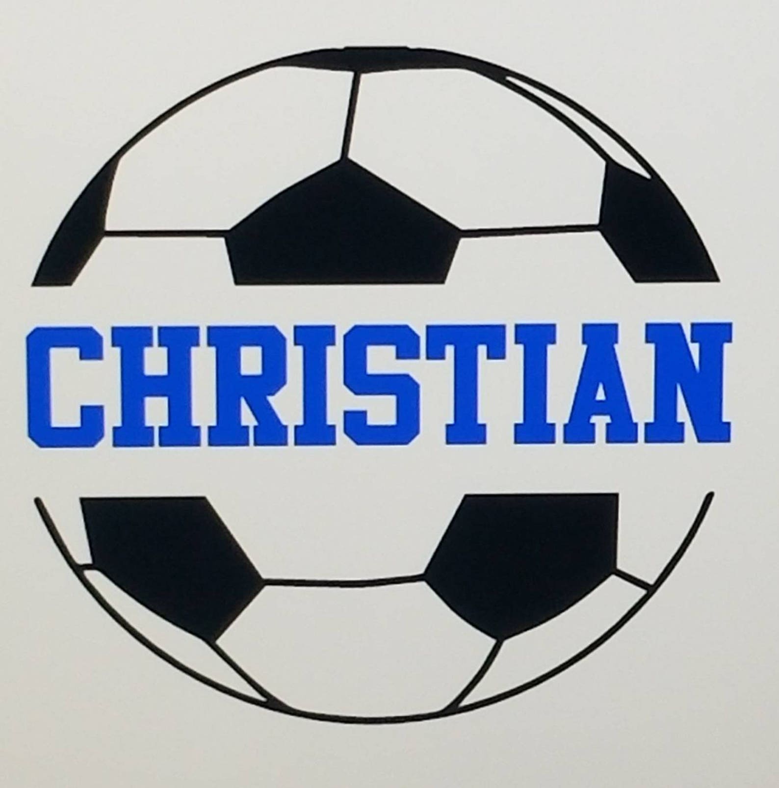 Personalized Soccer Ball Decal/custom Soccer Ball Decal/sport Decal ...