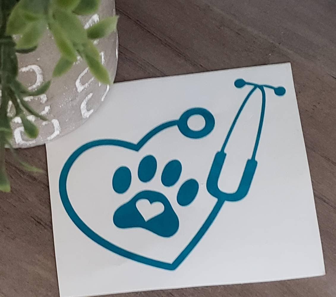 Vet Tech Decal/Veterinarian Decal/Vet Decal/Yeti Decal/Water | Etsy