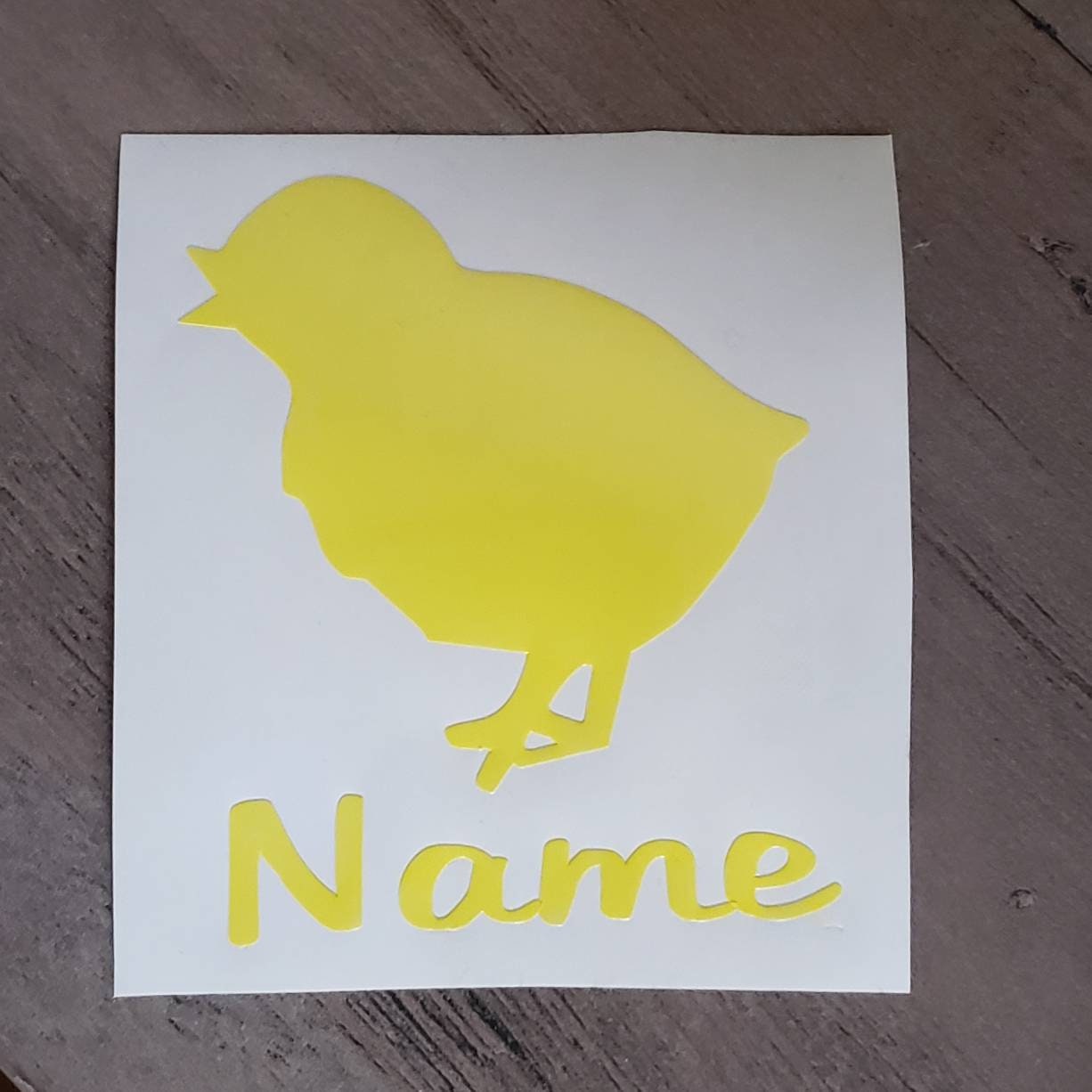 Chick Decal/Custom Chick Decal/Pencil Box Decal/Rabbit | Etsy