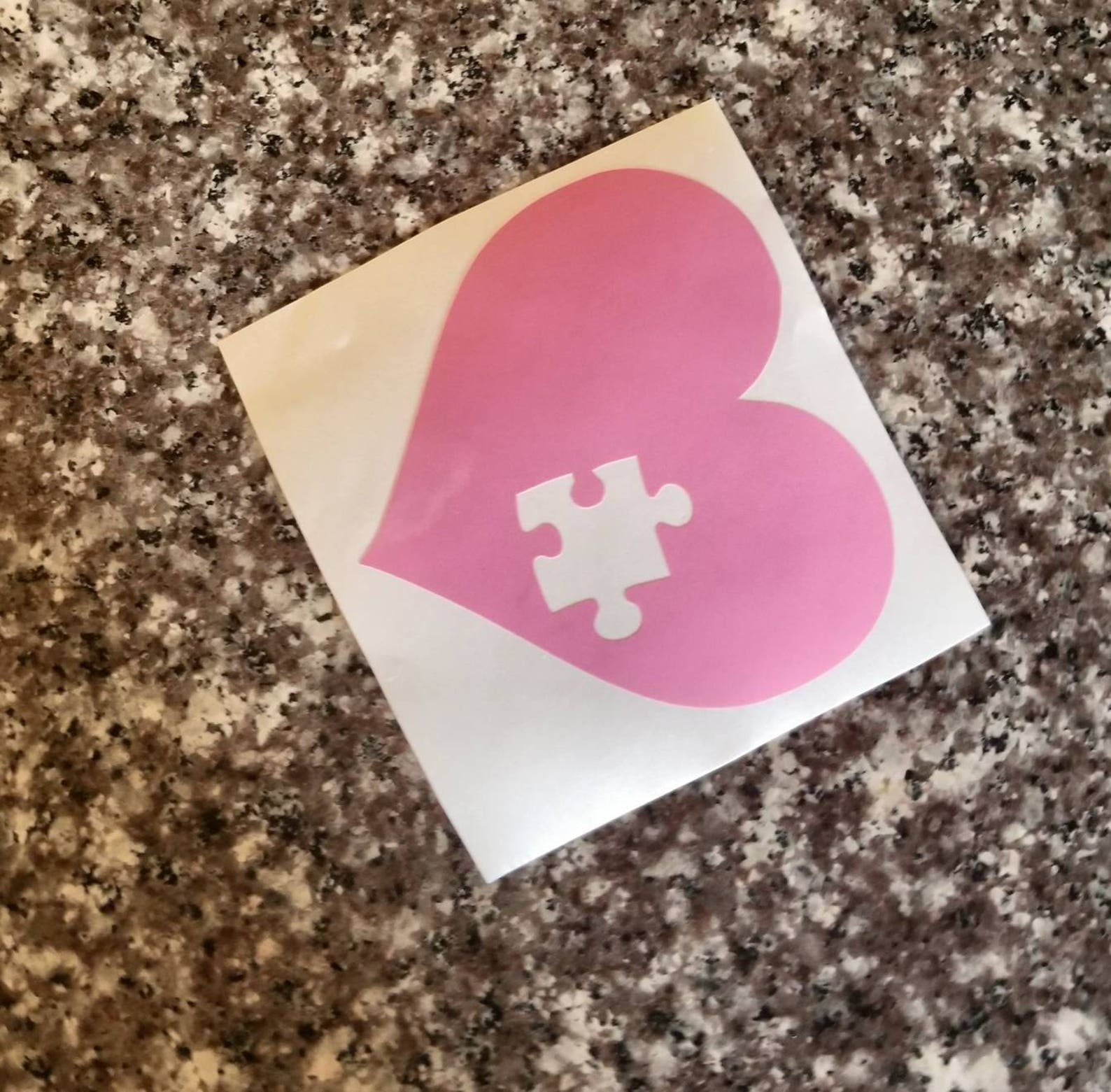 Autism Heart Decal/autism Puzzle Piece Decal/autism Vinyl Sticker ...
