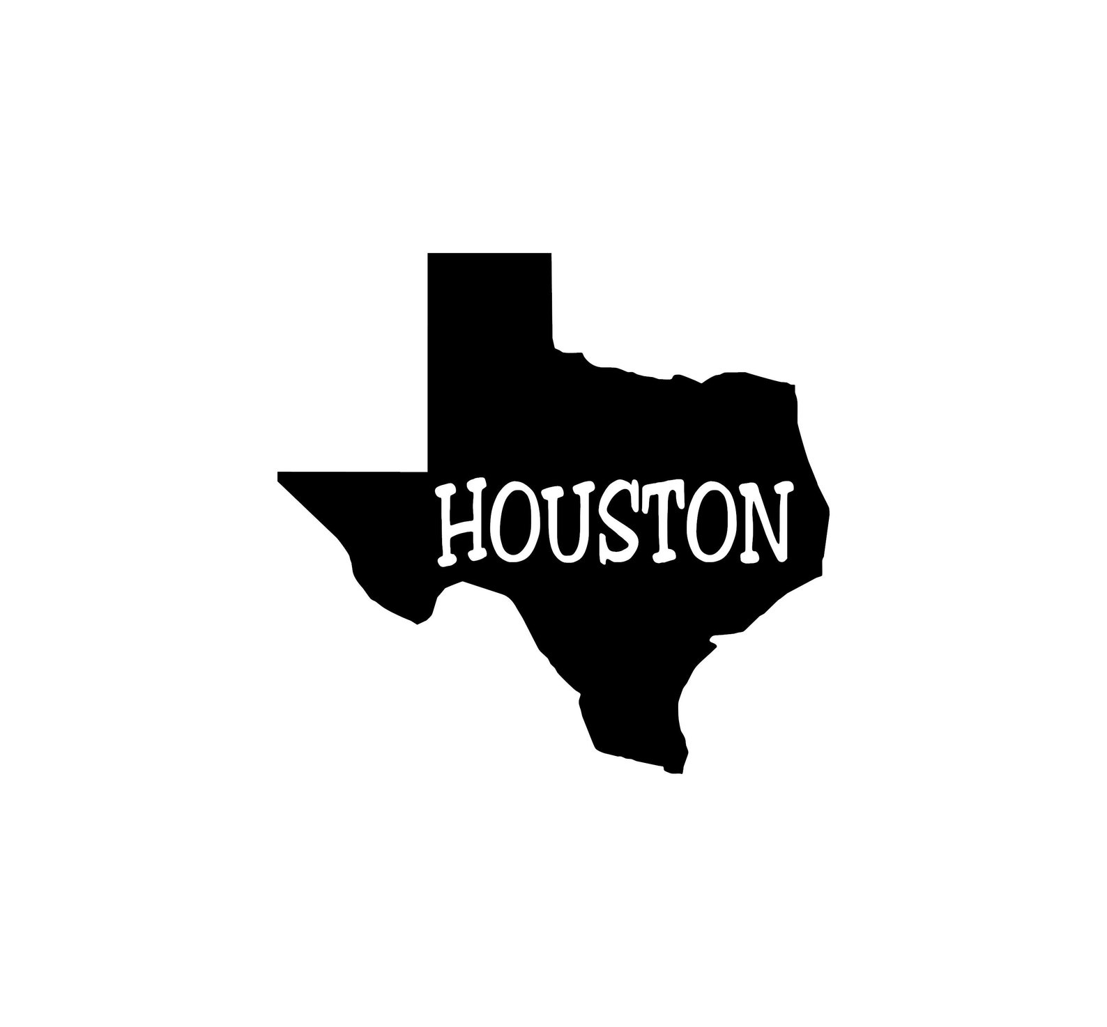 Houston Texas Decal/houston Strong Decal/texas Sticker/car | Etsy