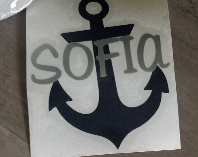 Anchor Compass Vinyl Decal, Car Decal, Navy Decal, Laptop Decal, Boat ...