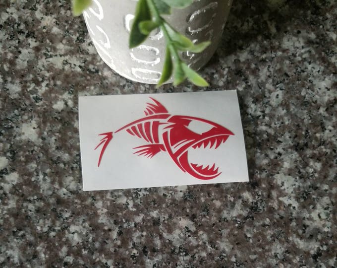 Bone Fish Decal/fish Decal/fishing Decal/dad Sticker/grandpa Decal/yeti ...