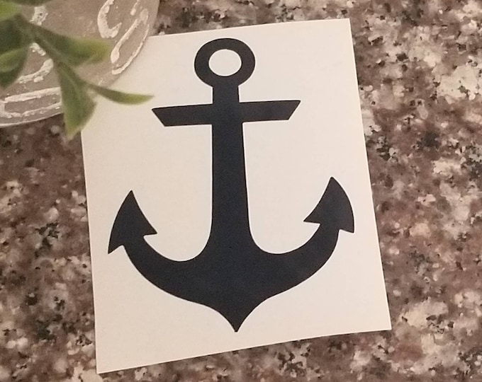 Anchor Compass Vinyl Decal, Car Decal, Navy Decal, Laptop Decal, Boat ...