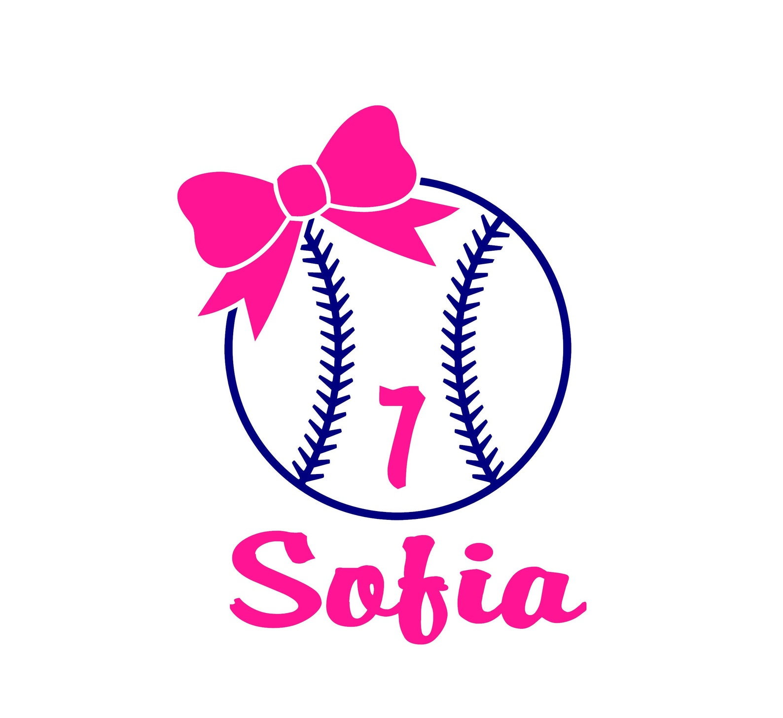 Personalized Softball Decal/custom Softball Decal/softball - Etsy