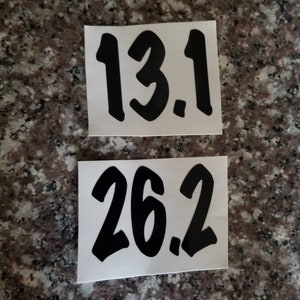 Marathon 26.2 Decal/half Marathon 13.1 Decal/runner Decal/water Bottle ...