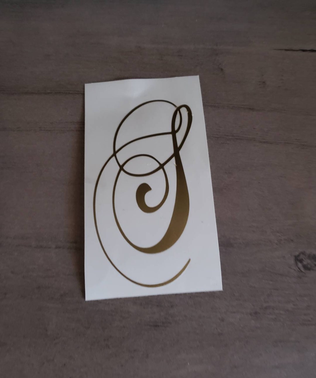 Single Initial Decal/initial Sticker/vinyl Lettering/monogram Decal/car ...