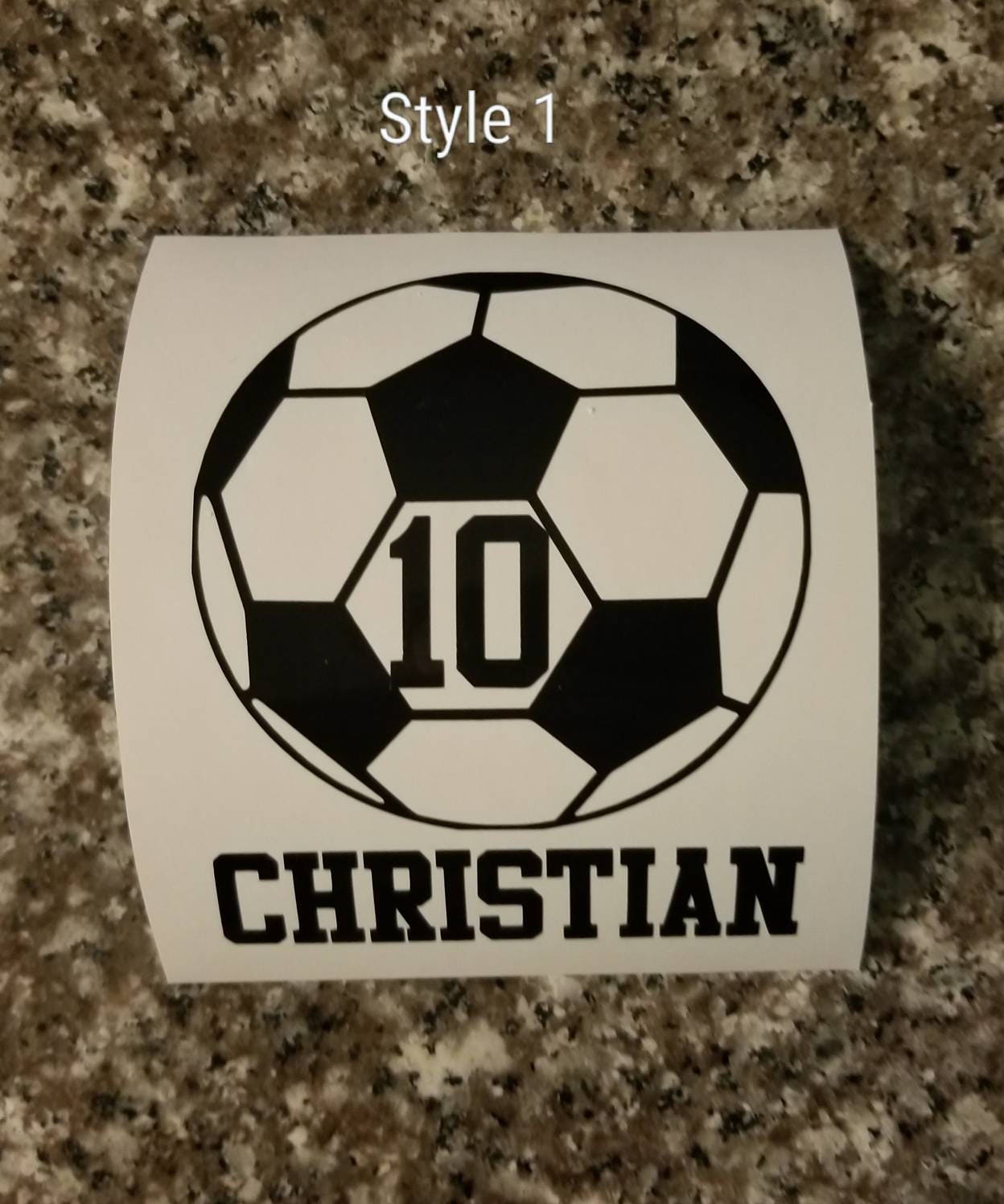Personalized Soccer Ball Decal/custom Soccer Ball Decal/sport | Etsy