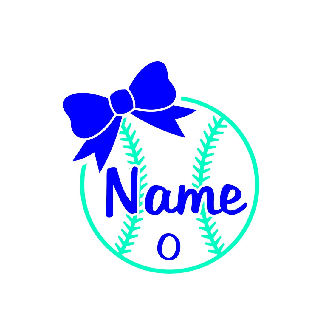 Personalized Softball Decal/custom Softball Decal/softball Sticker ...