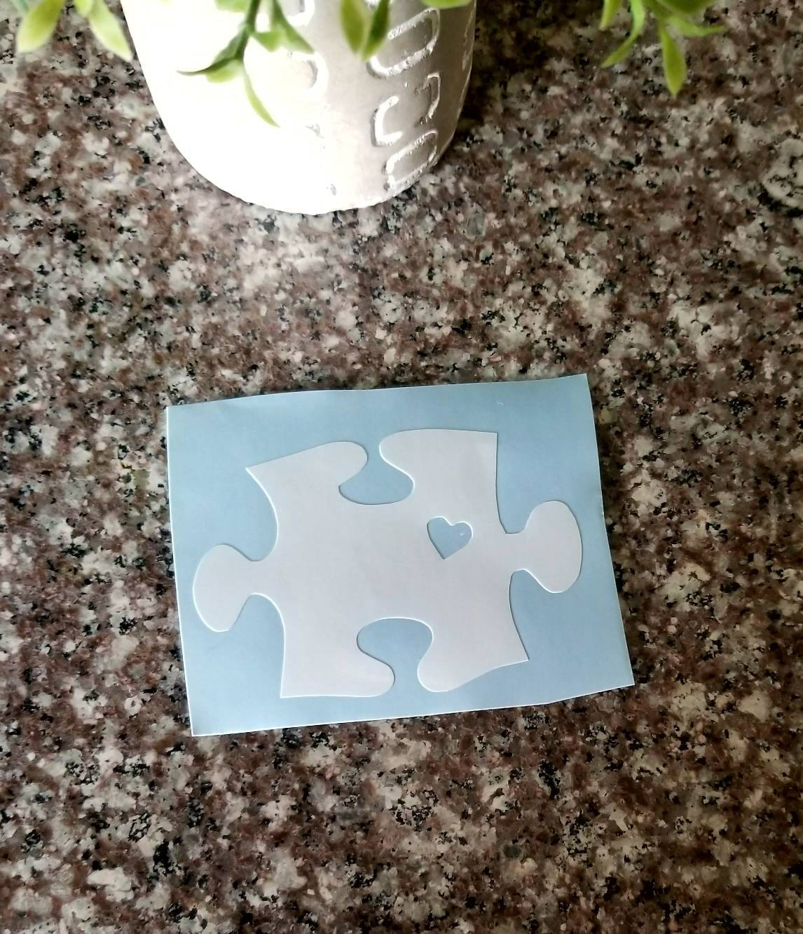 Autism Puzzle Piece Decal/autism Awareness Decal/autism | Etsy