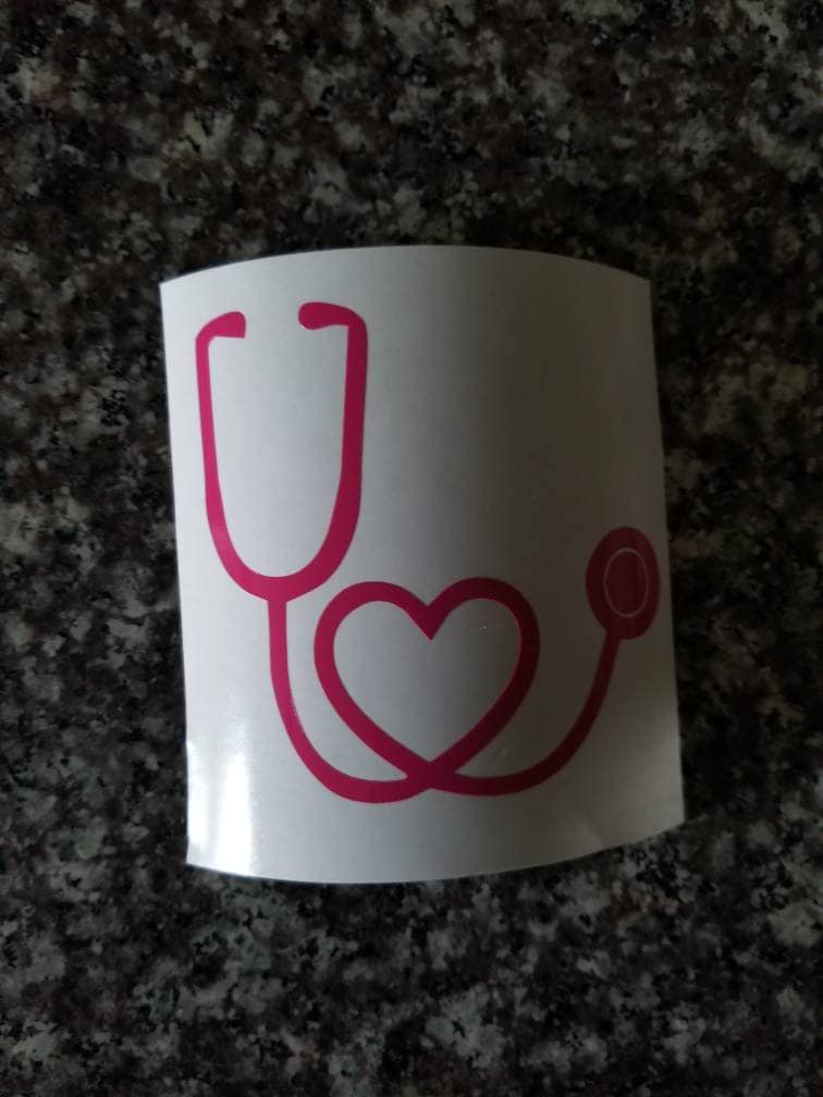 Stethoscope Decal/nurse Decal/doctor Decal/decal for Yeti | Etsy