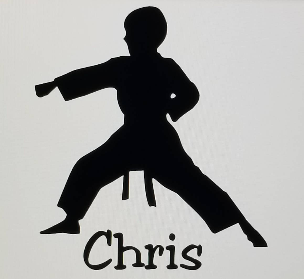 Karate Decal/boy Karate Decal/karate Sticker/sport | Etsy