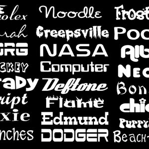 Personalized Name Decal/custom Decal/name Vinyl Sticker/word Decal ...