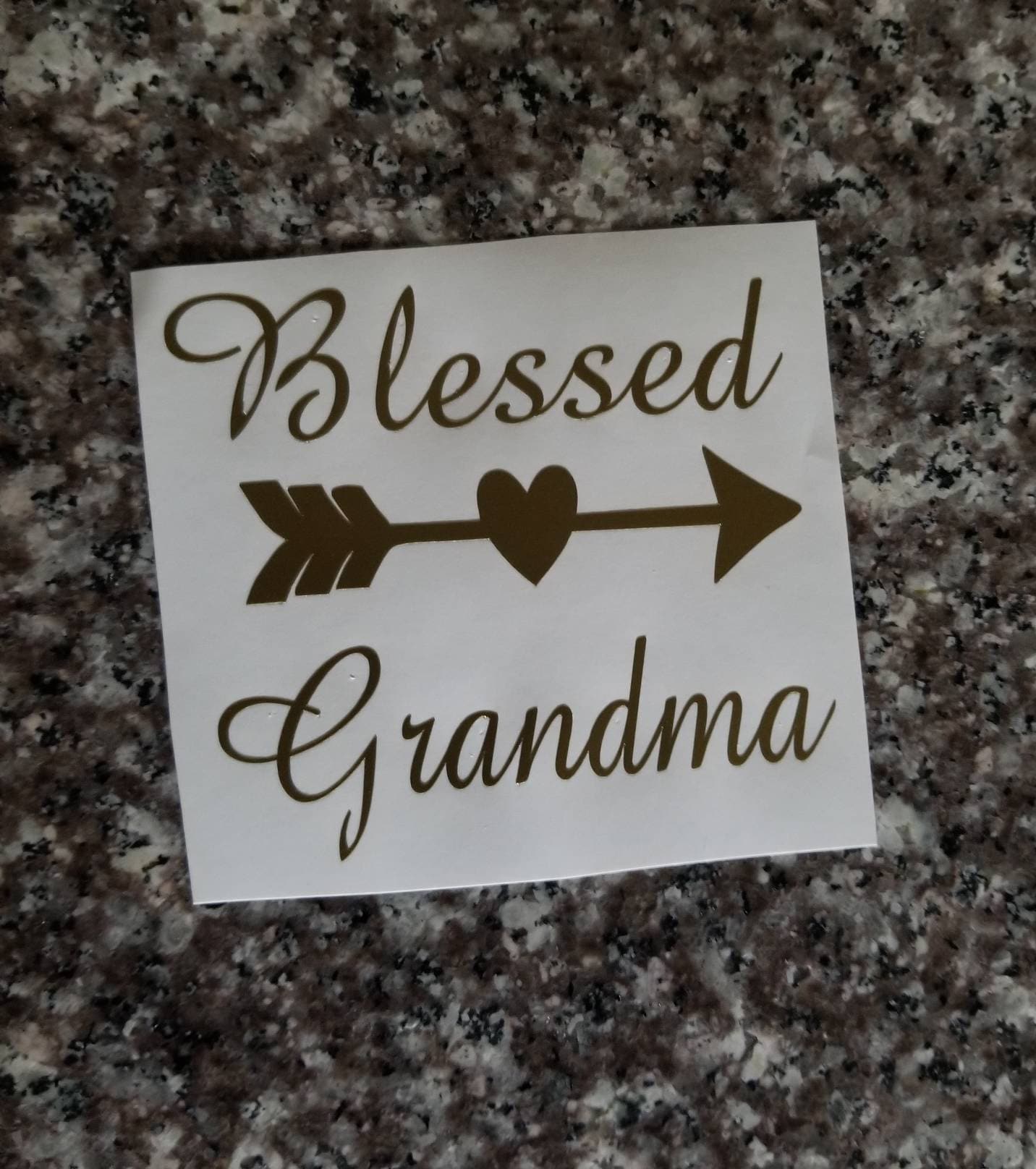 Blessed Grandma Decal/grandmother Decal/grandma Life Decal/yeti Decal ...