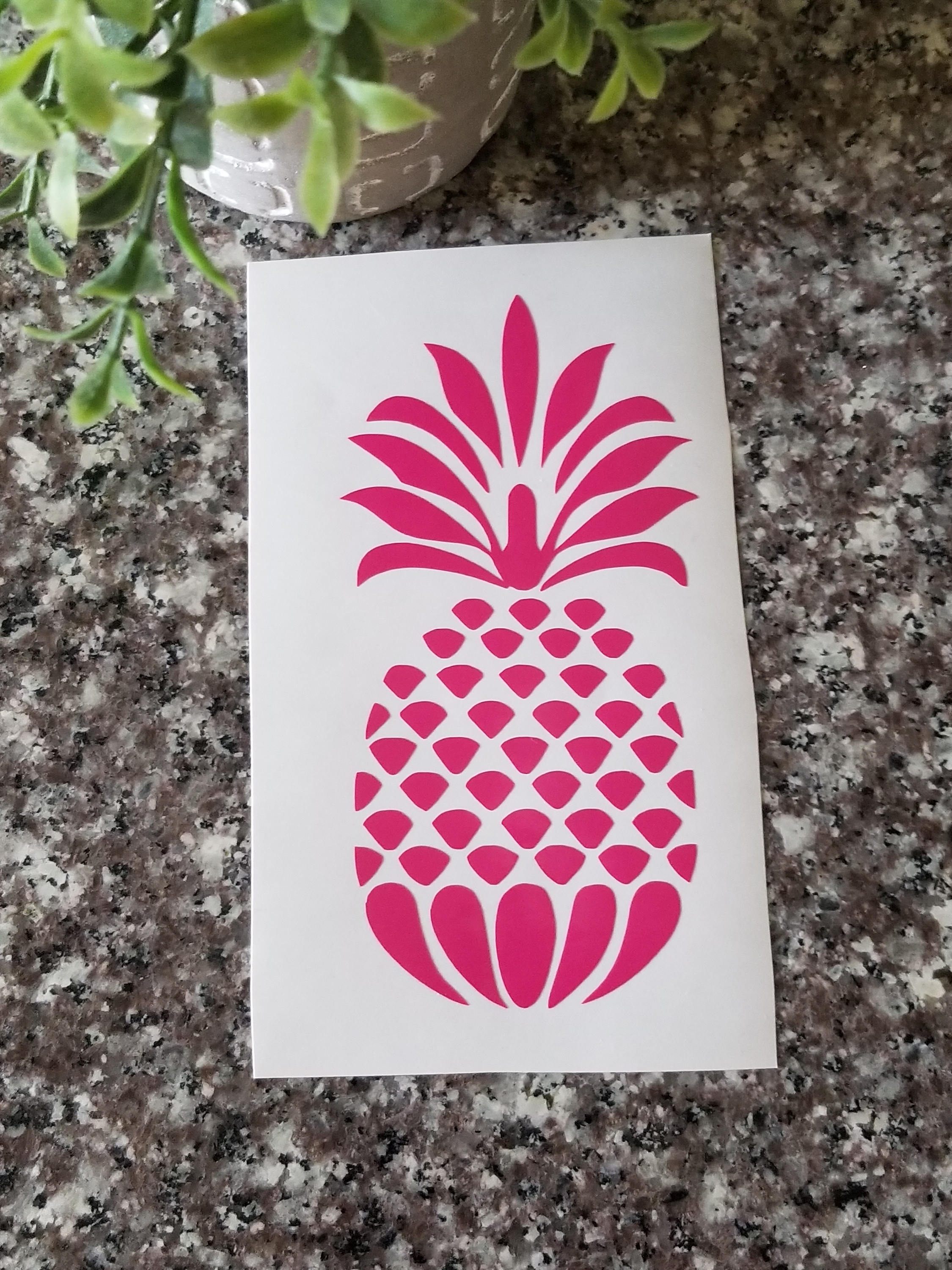 Pineapple Vinyl Decal/pineapple Sticker/car Decal/cute Girl | Etsy