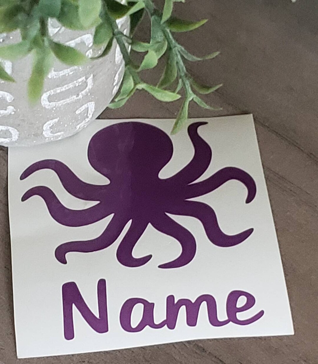 Octopus Decal/custom Octopus Decal/pencil Box Decal/marine Decal/yeti ...