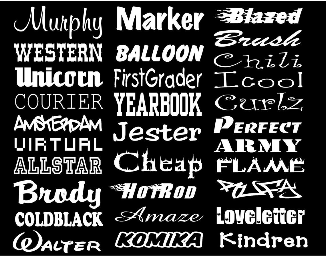 Personalized Name Decal/custom Decal/name Vinyl Sticker/word - Etsy