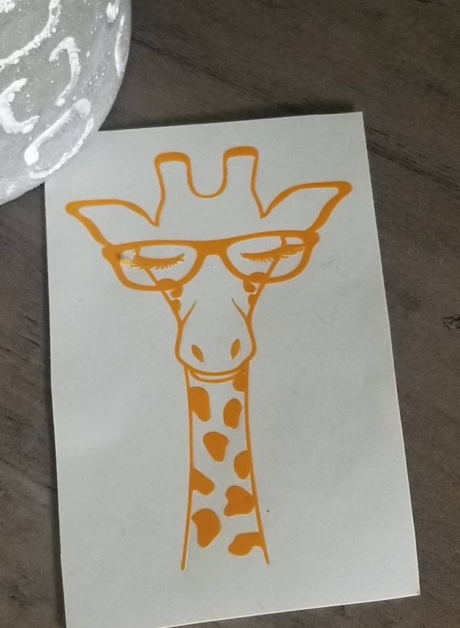Giraffe Decal/giraffe Sticker/animal Decal/trendy Decal/yeti Decal/mug ...