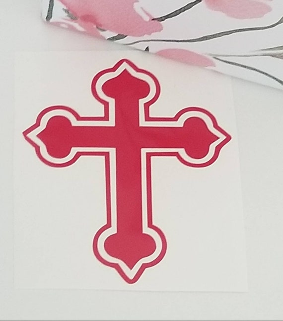 Cross Decal/jesus Decal/religious Decal/christian Decal/faith | Etsy