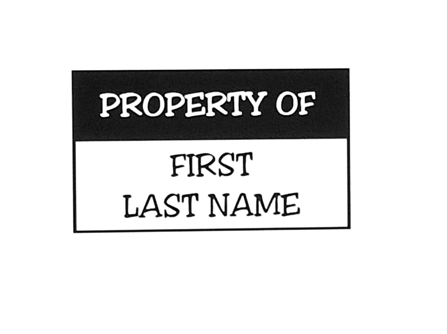 Name Decal/custom Decal/name Vinyl Sticker/school Supplies Label/vinyl ...