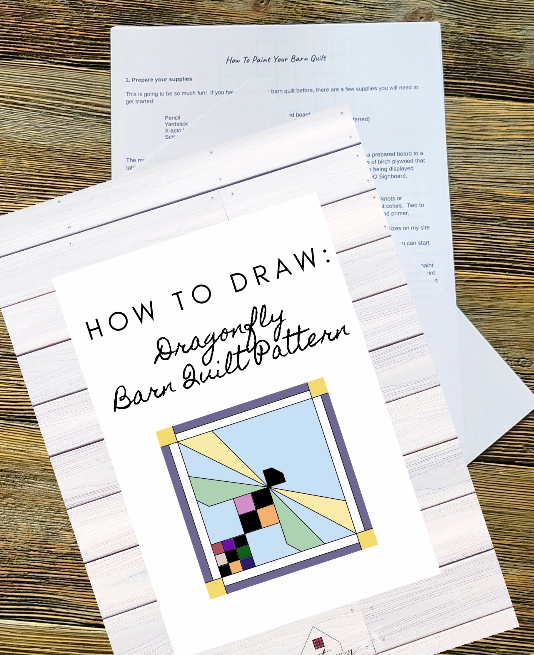 Barn Quilt Pattern, Dragonfly, Digital Pattern, Mothers Day Gift, Mom ...