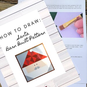 Barn Quilt Pattern, Santa, Digital Pattern, Mothers Day Gift, Mom Gift ...