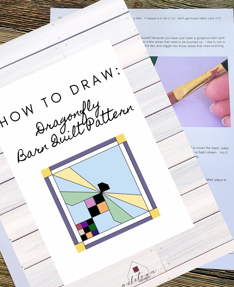 Barn Quilt Pattern, Dragonfly, Digital Pattern, Mothers Day Gift, Mom ...