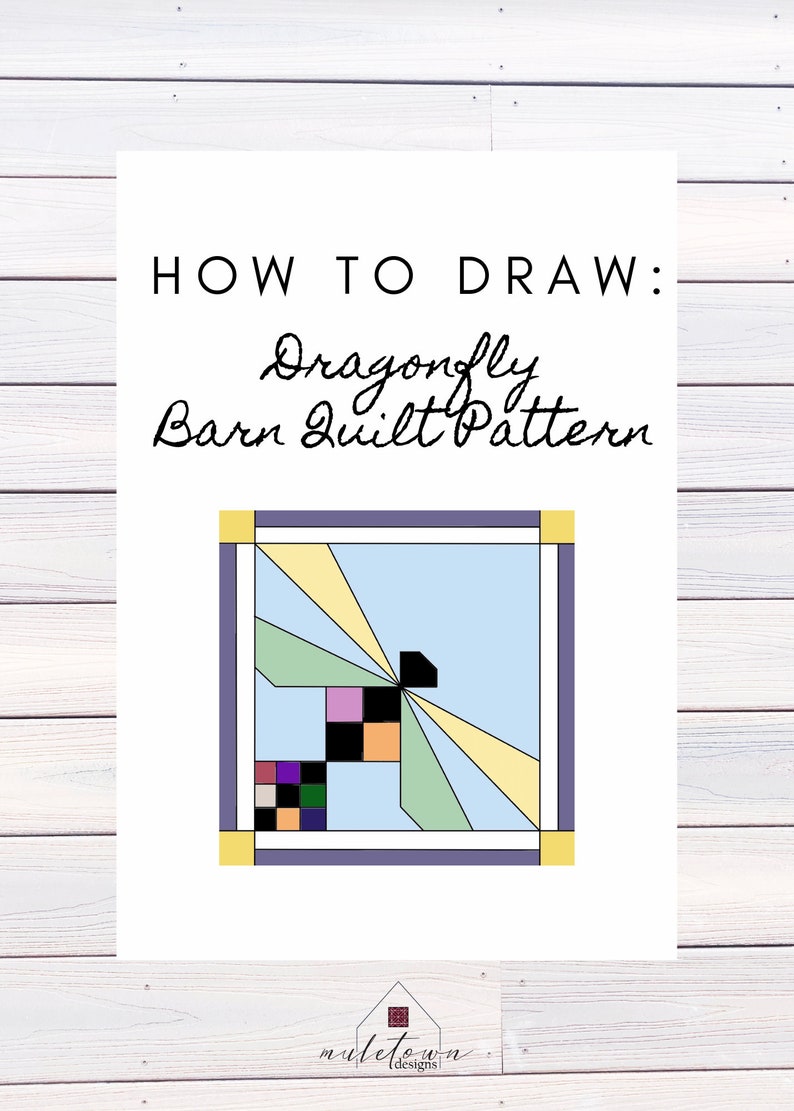 Barn Quilt Pattern, Dragonfly, Digital Pattern, Mothers Day Gift, Mom ...