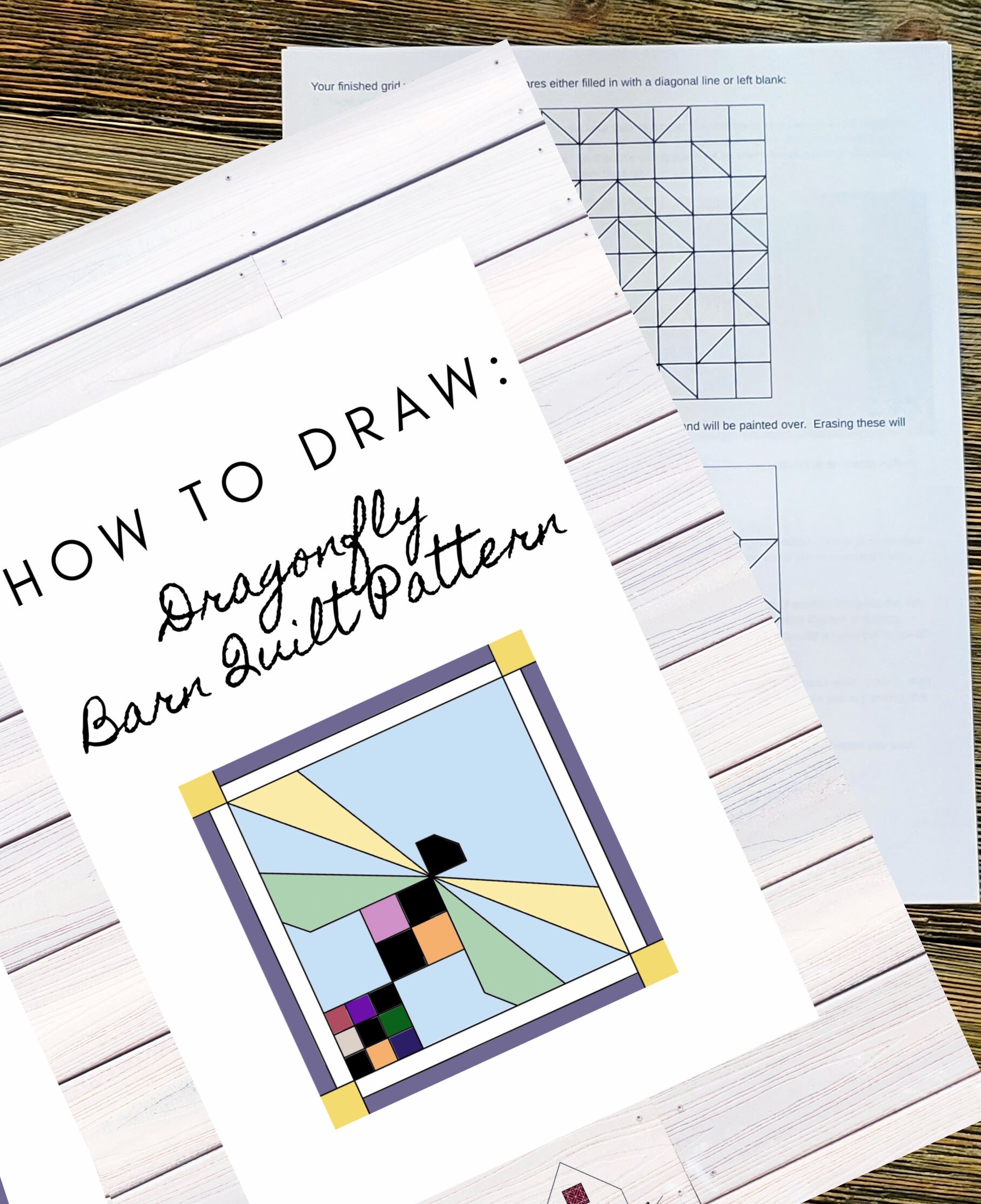 Barn Quilt Pattern, Dragonfly, Digital Pattern, Mothers Day Gift, Mom ...