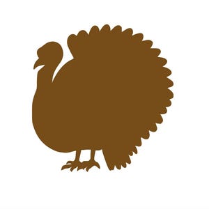 Turkey Cut Outs - Paper Turkey, Thanksgiving Decor, Thanksgiving Day ...