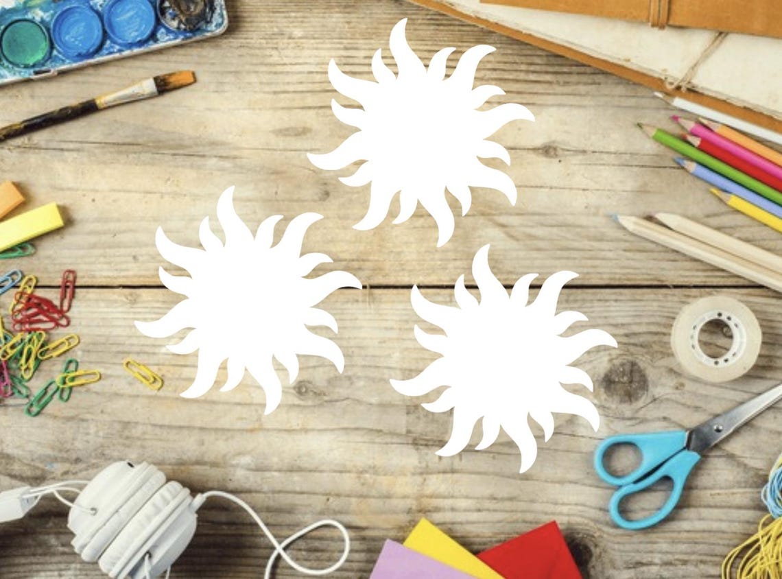 Paper Sun Cutouts - Paper Sun Die Cut, Paper Sun Shape Cut Outs for ...