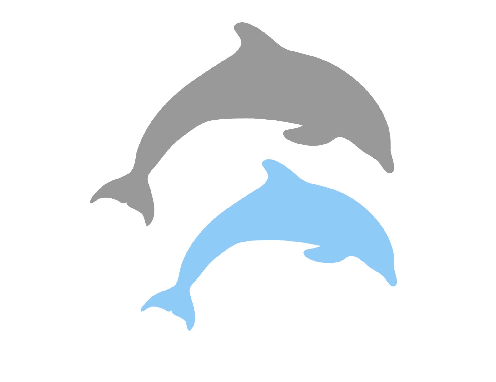 Dolphin Paper Cut Outs - Paper Dolphin Shape, Dolphin Die Cuts, Dolphin ...