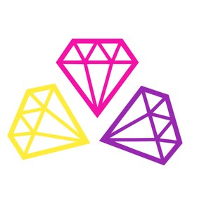 Diamond Cut Outs - Paper Diamonds, Diamond Decor, Diamond Shape ...