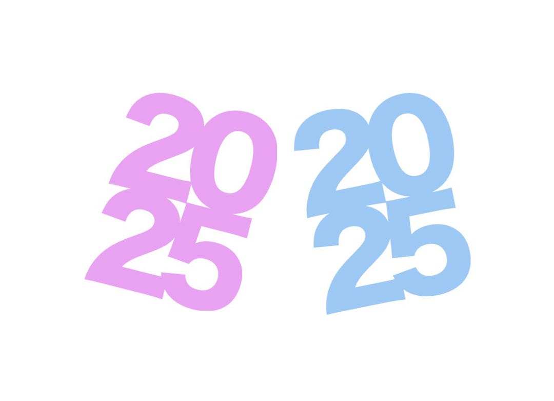 Paper Number 2025 Shape, Number 2025 Shape Cut Outs, Paper 2025 Die Cut ...