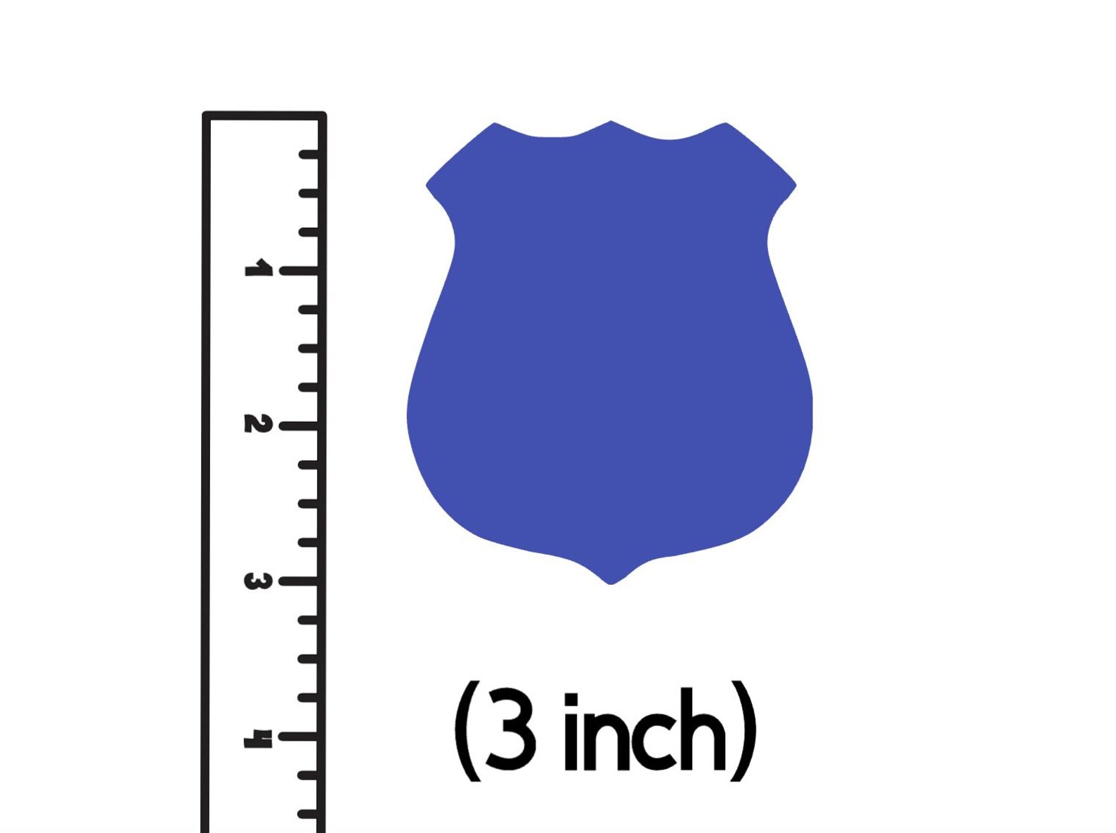 Paper Police Badge Cutout - Police Badge Shape, Paper Badge Cut Out ...