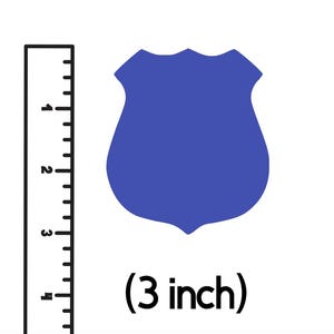 Paper Police Badge Cutout - Police Badge Shape, Paper Badge Cut Out ...