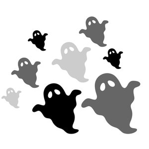 Ghost Cut Outs - Ghost Decor, Spooky Ghost Die Cuts, Paper Ghost Shapes ...